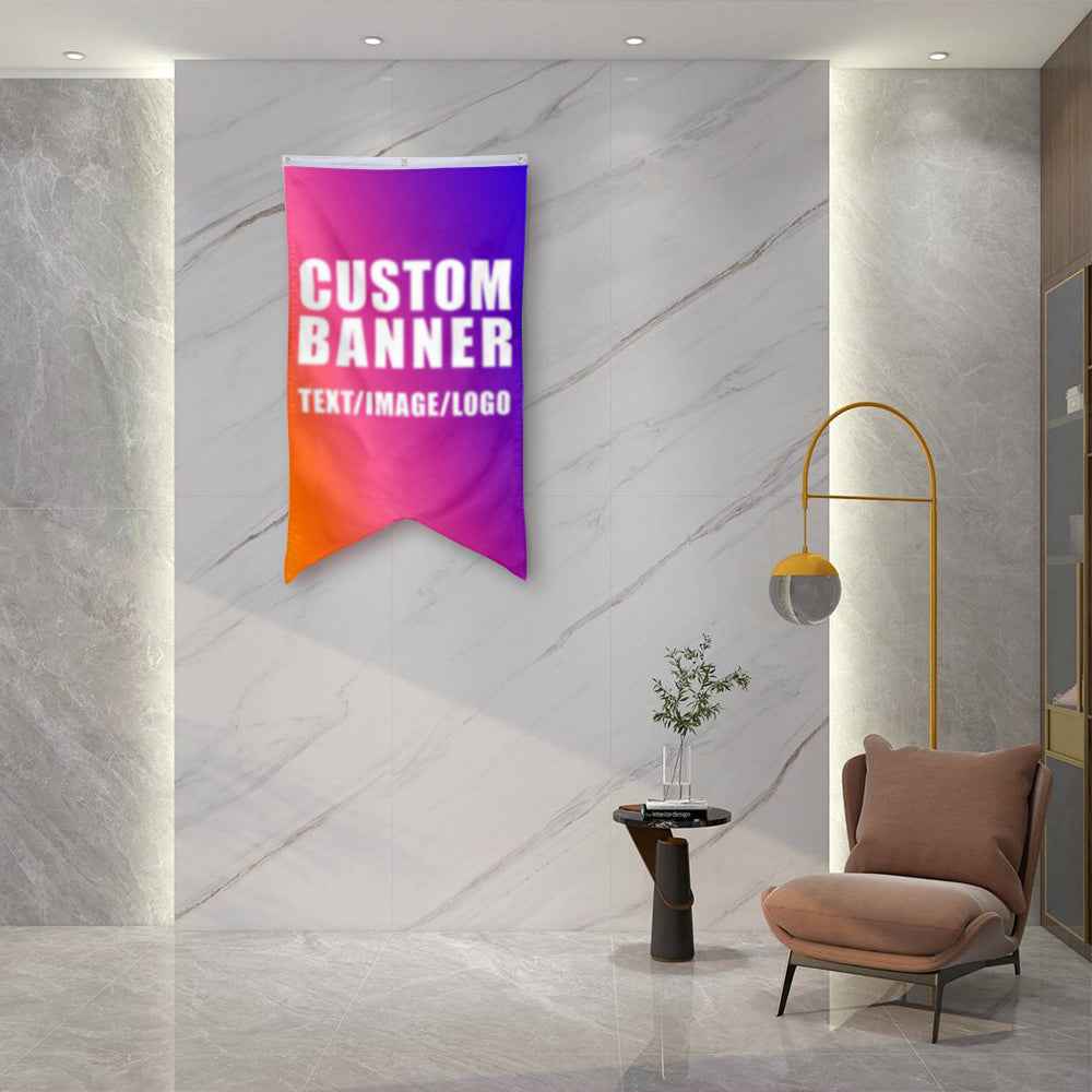 Fyon Custom Flag Banner-Swallowtail(V-shaped cut at the bottom) – FyonShop