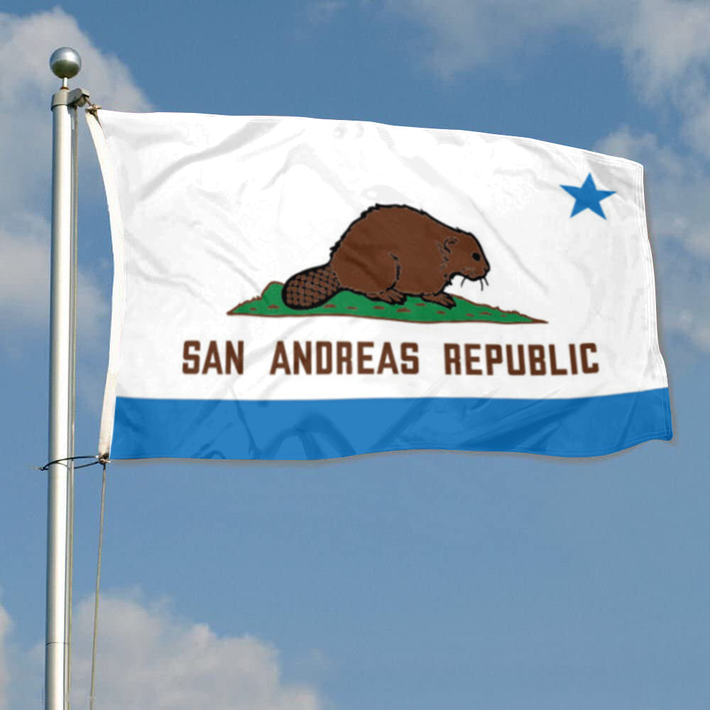Fyon San Andreas Republic GTA Inspired Flag Indoor and outdoor banner ...