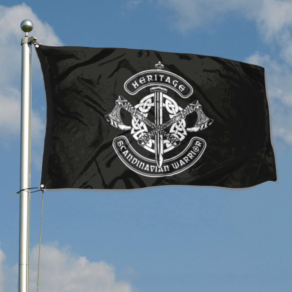 Fyon Scandinavian Warrior Viking Flag Indoor and outdoor banner – FyonShop